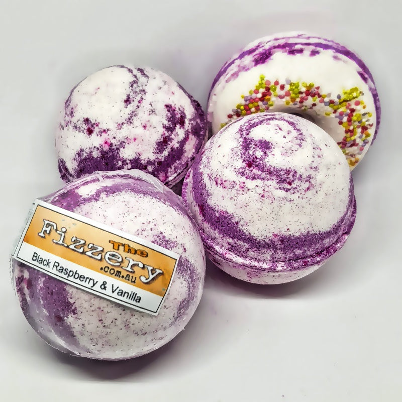 Black Raspberry Vanilla Bath Bomb Ball – The Fizzery