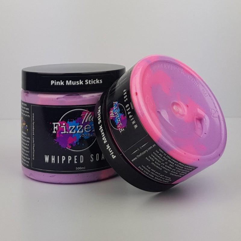 Whipped Soap - Pink Musk Sticks – The Fizzery