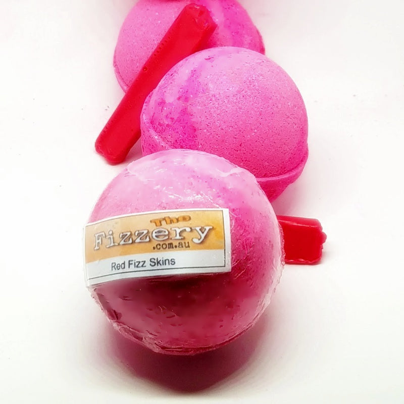 Red Fizz Skins Bath Bomb Ball – The Fizzery