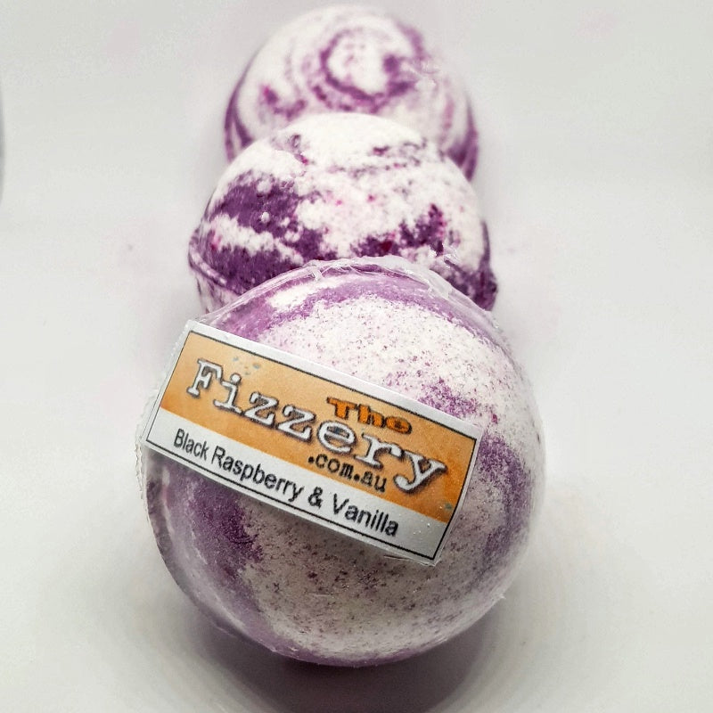 Black Raspberry Vanilla Bath Bomb Ball – The Fizzery