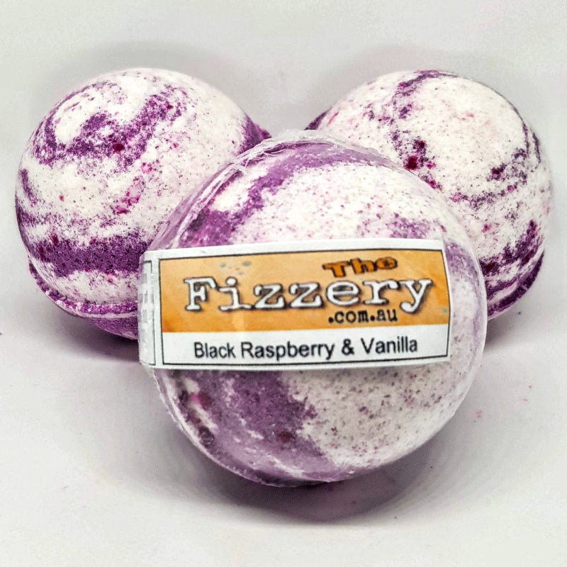 Black Raspberry Vanilla Bath Bomb Ball – The Fizzery